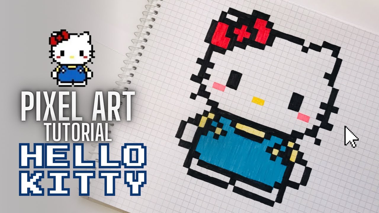How To Draw A Pixel Hello Kitty