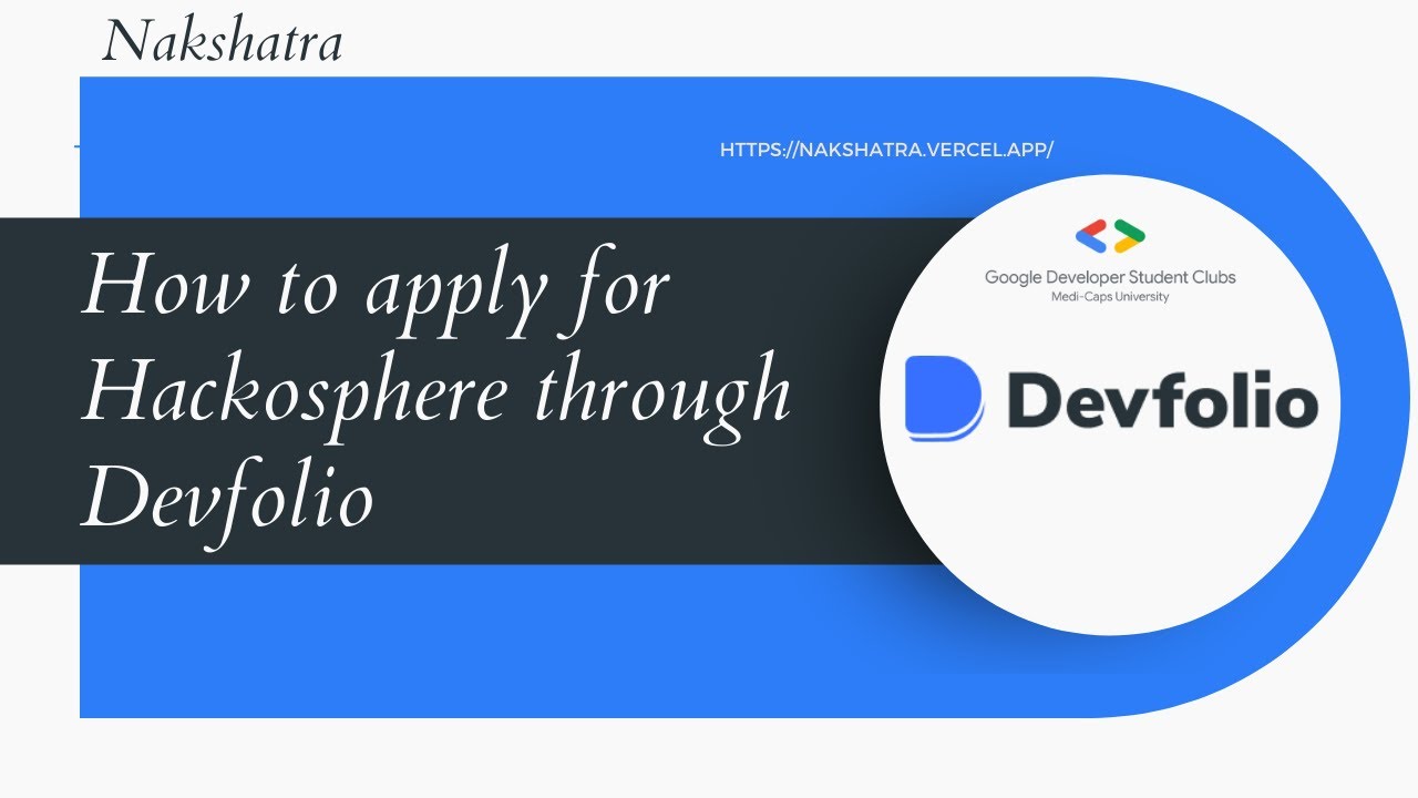 Devfolio Tutorial For Registration In Hackosphere Youtube