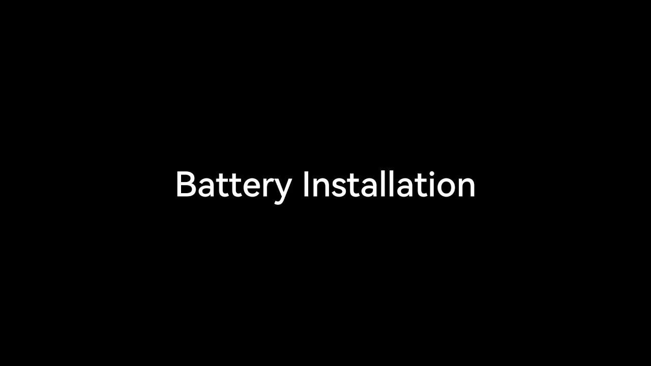 Battery Installation Youtube