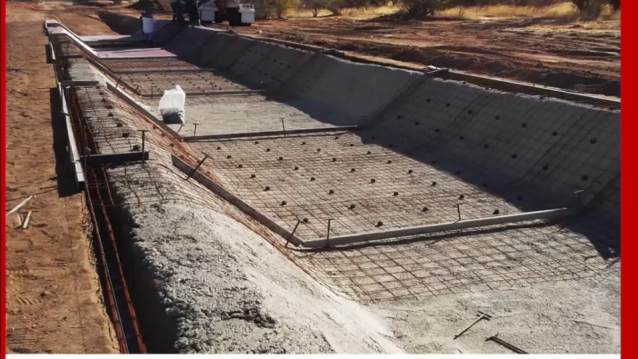 Canal Pluvial Revestido De Concreto Youtube