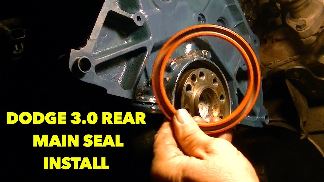 Dodge 3 0 Rear Main Seal Replacement Youtube