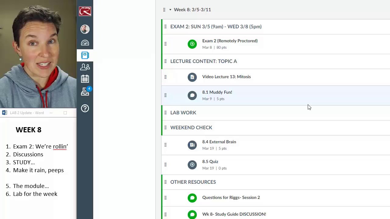Week 8 Update Youtube