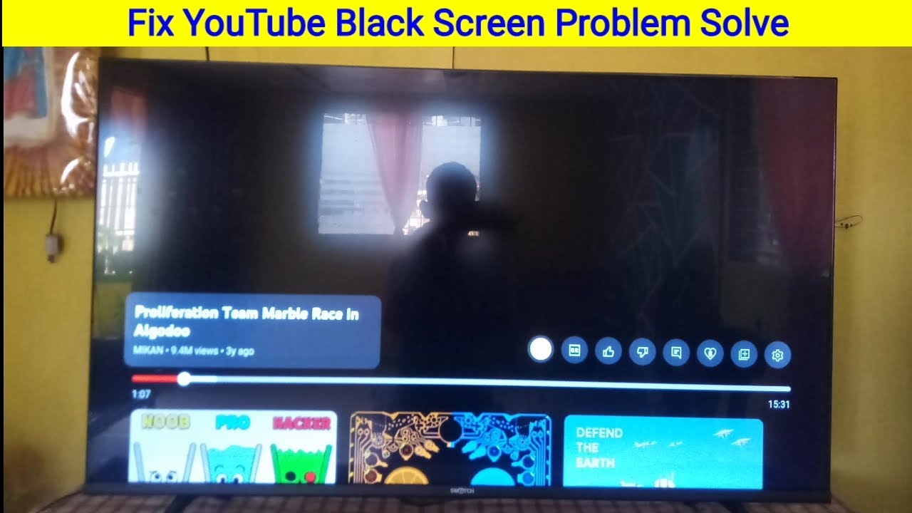 Fix Youtube Black Screen Error Problem Solve Youtube