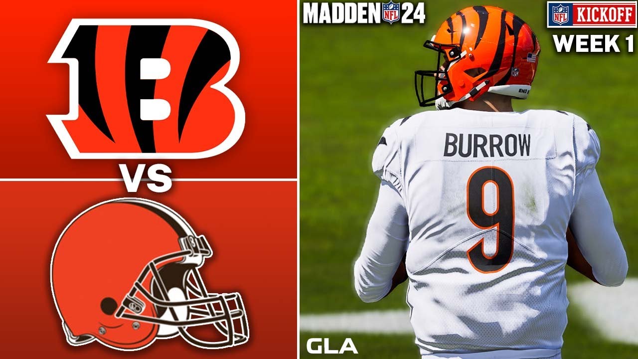 Bengals Vs Browns Week 1 Simulation Madden 24 Ps5 Youtube