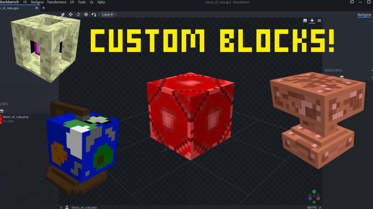 How To Make Custom Blocks In Minecraft Youtube