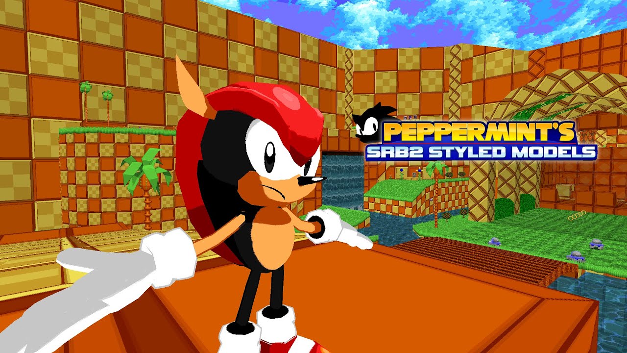 Sonic Robo Blast 2 Peppermint S Srb2 Styled Models V1 9 Mighty S