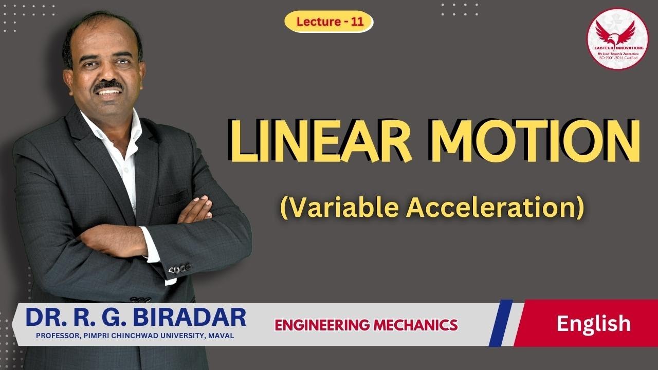 Linear Motion Variable Acceleration Lecture 11 Engineering