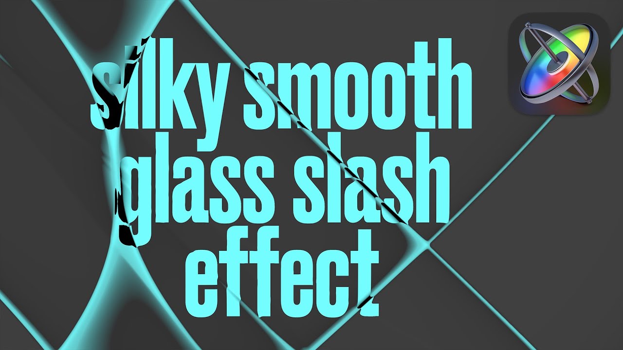 Silky Smooth Glass Slash Effect For Apple Motion Youtube