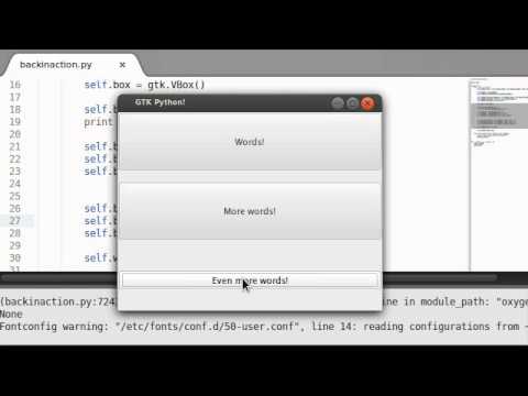 Python Gtk 07 Box Functionality Youtube