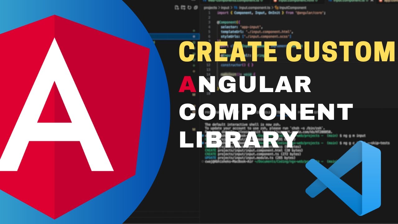 Create Custom Component Library Using Angular Youtube