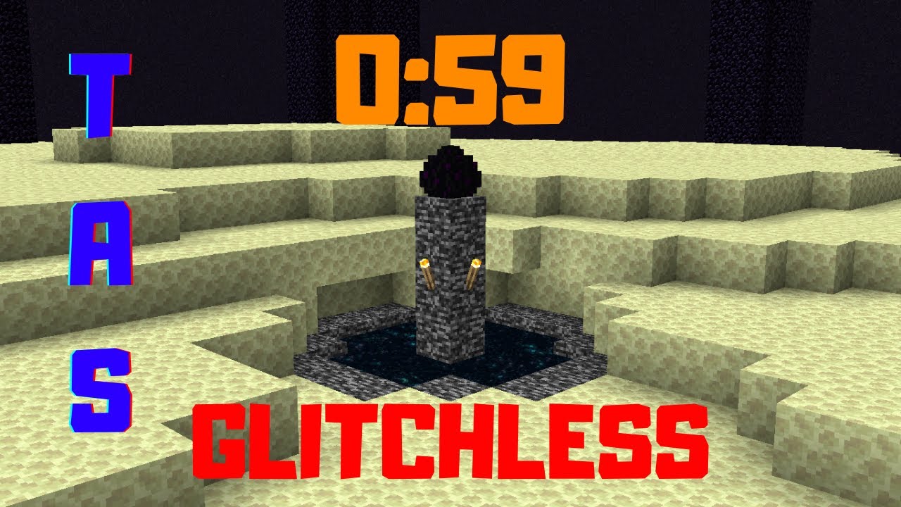 Minecraft Beaten In Less Than 1 Minute Glitchless Tas Youtube