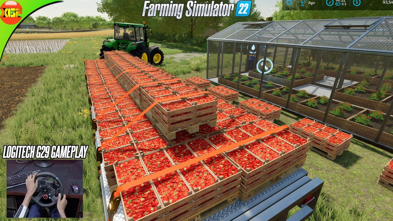 Selling A Lot Of Fresh Sweet Strawberries Farming Simulator 22