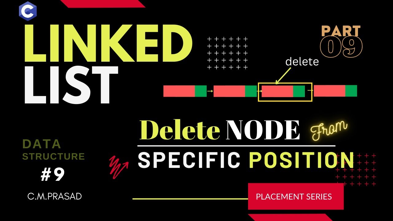 9 Delete Node From Specific Position Singly Linked List Youtube