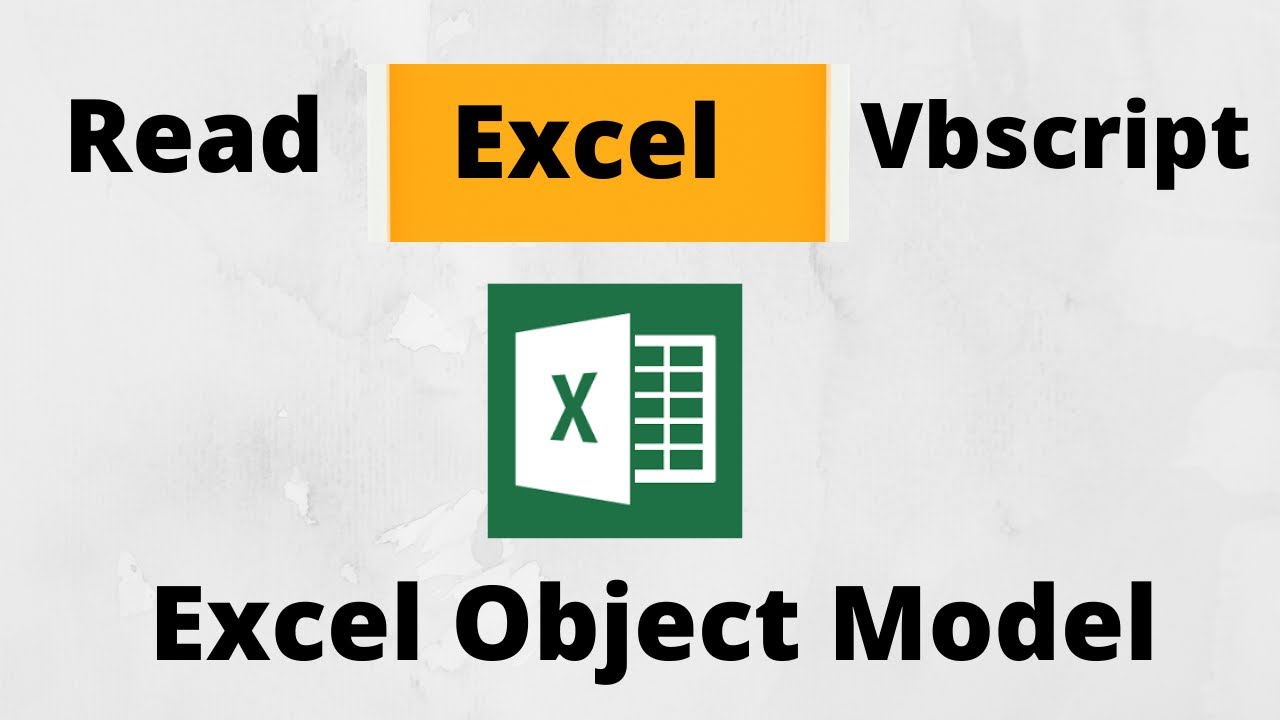 Vbscript Excel Object Model Read A Cell Value And Display It