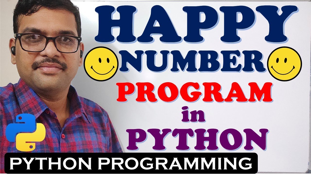 Happy Number Program In Python Programming Python Programming Youtube
