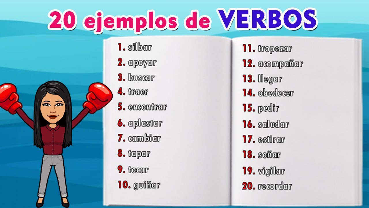 20 Ejemplos De Verbos Examples Of Verbs 41 Off