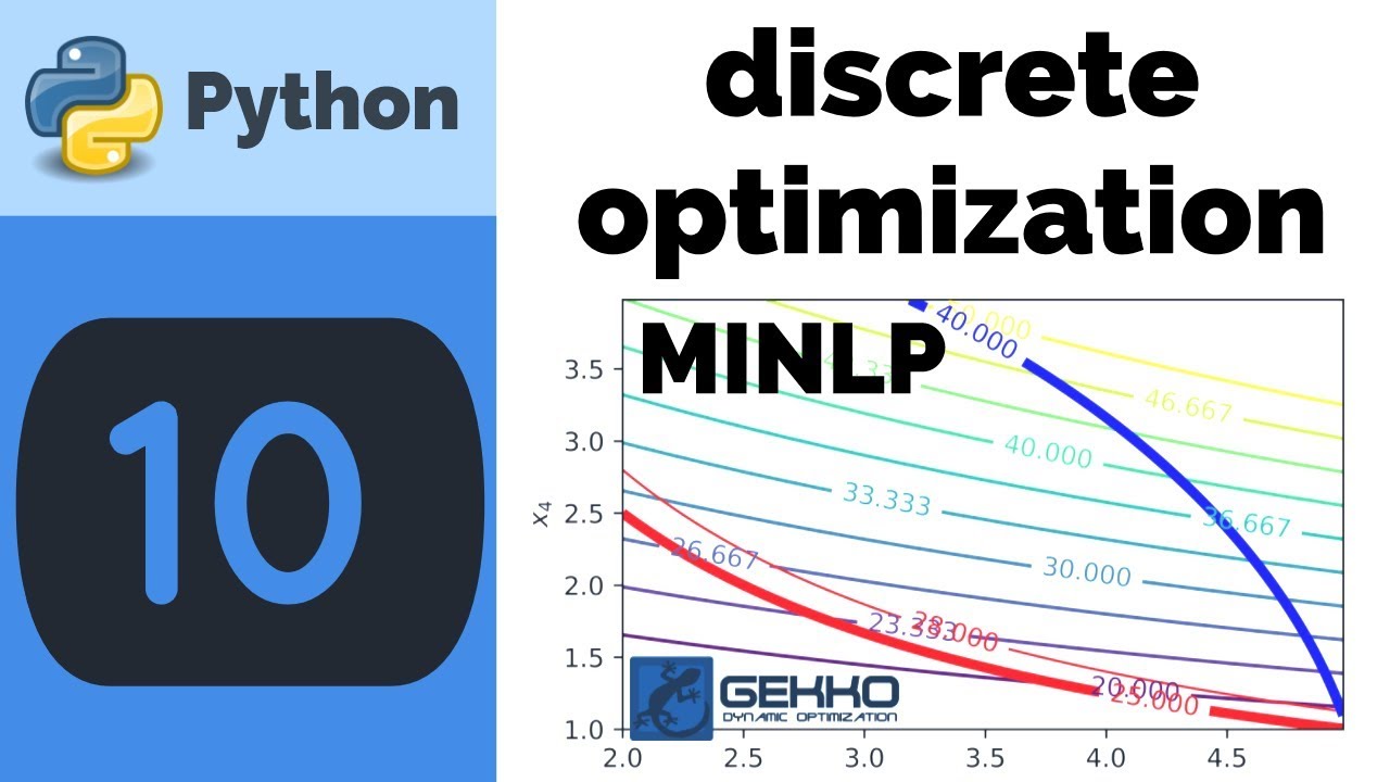 Discrete Optimization In Python Gekko Youtube