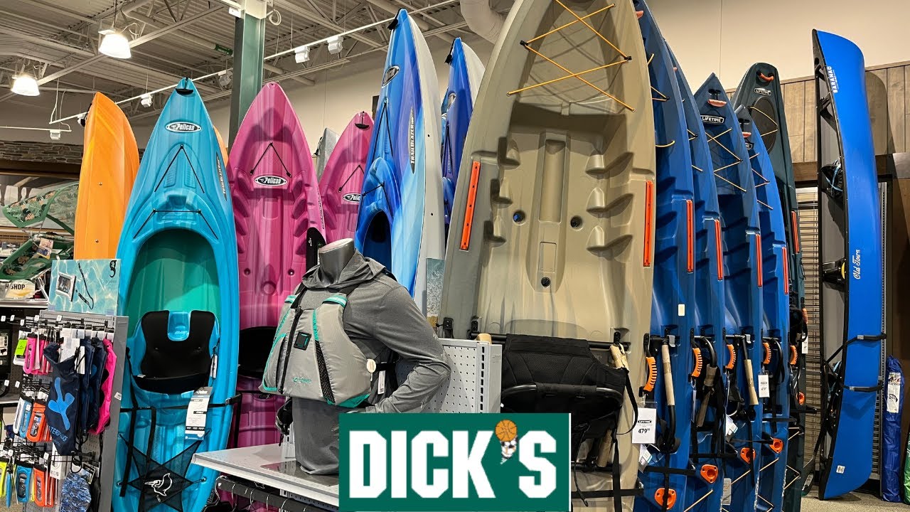 Dicks Sporting Goods Store Camping Kayak Equipments Walkthrough