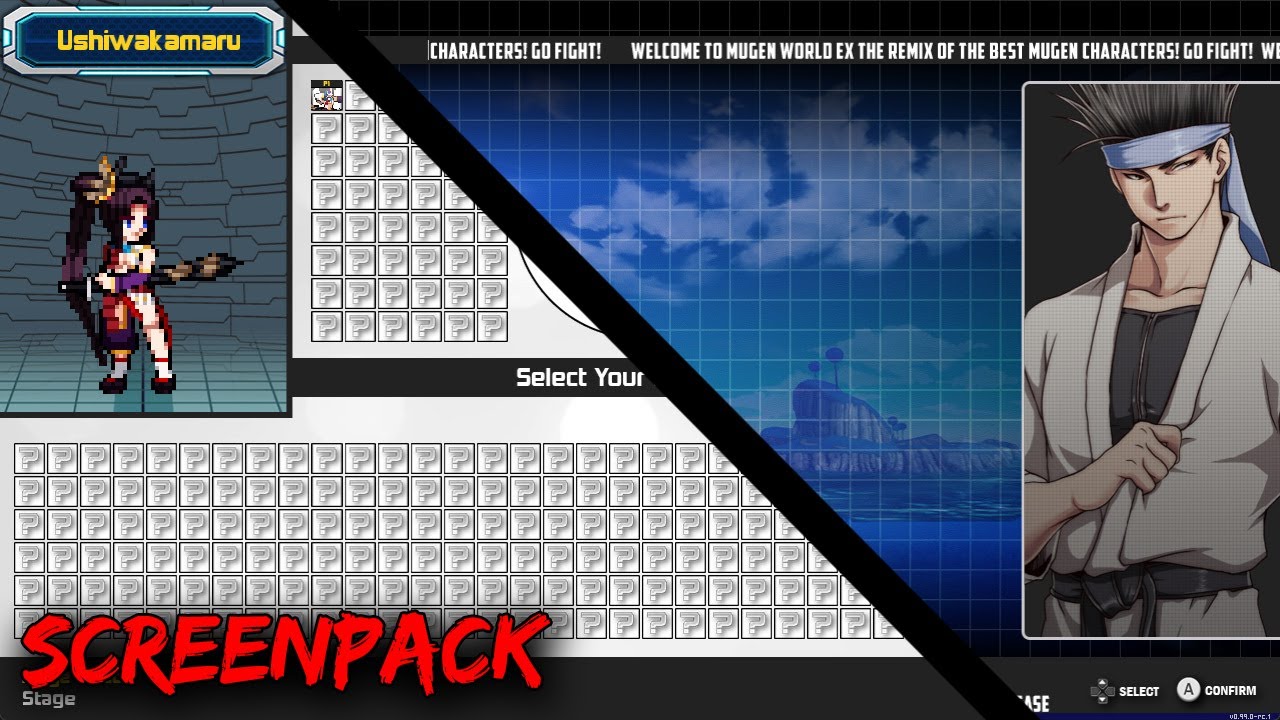 Mugen Screenpack Mugen World Ex Ikemen Opengl Youtube