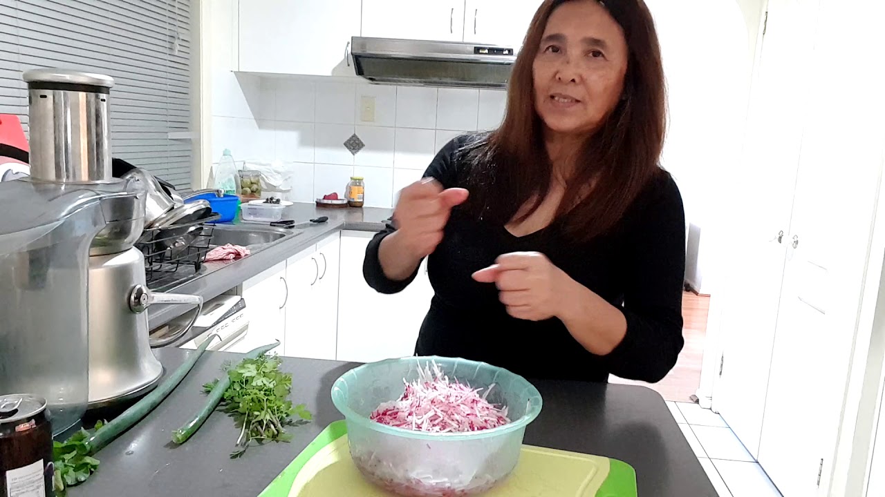 Purple Radish Salad Youtube