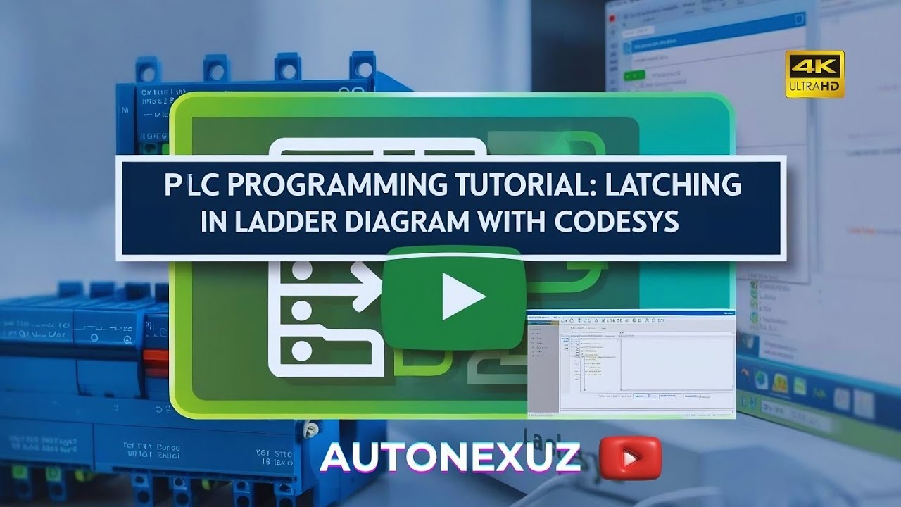 Plc Programming Tutorial Latching In Ladder Diagram With Codesys 4k