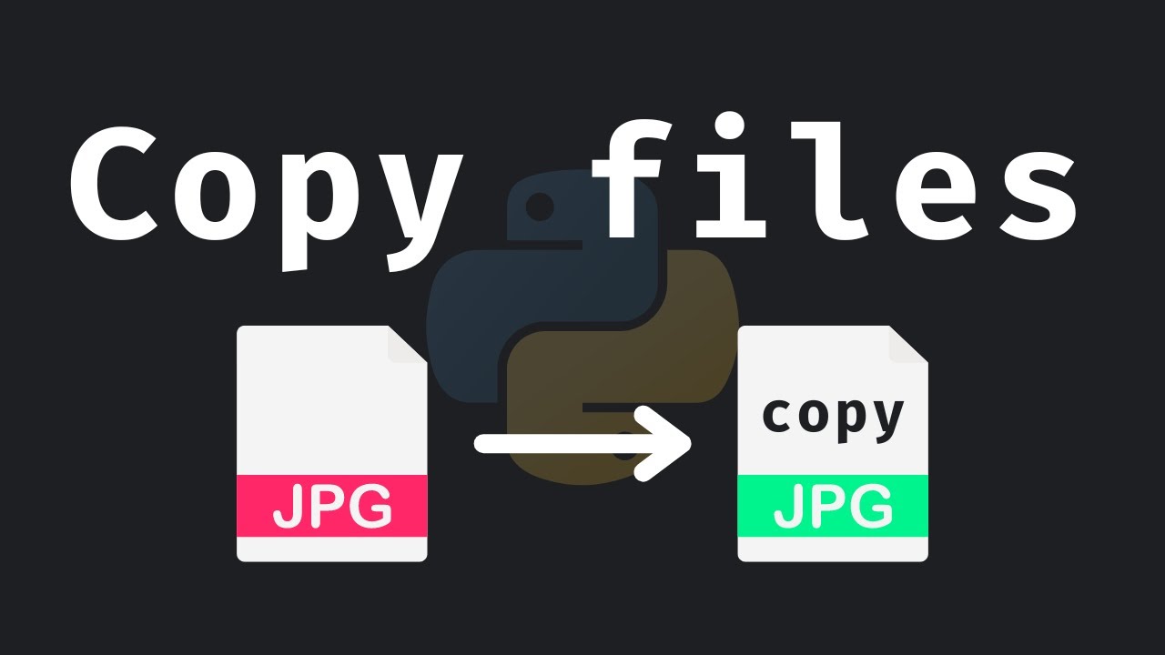 How To Copy Files Python Recipes Youtube