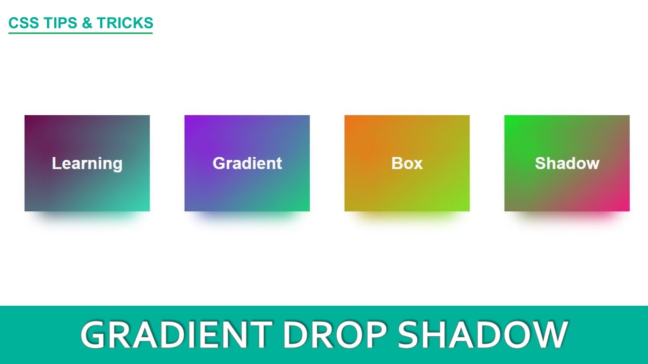 Creating Gradient Box Shadow With Html And Css Html And Css Tutorial