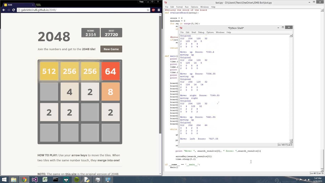 2048 Bot Game Youtube