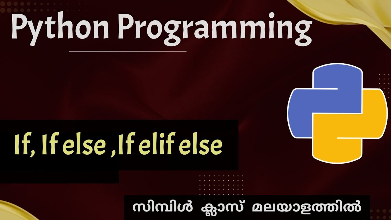 Python Conditional Statements If If Else If Elif Else Ladder Python