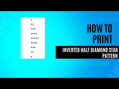 Learn To Code A Inverted Half Diamond Star Pattern In Java Step By