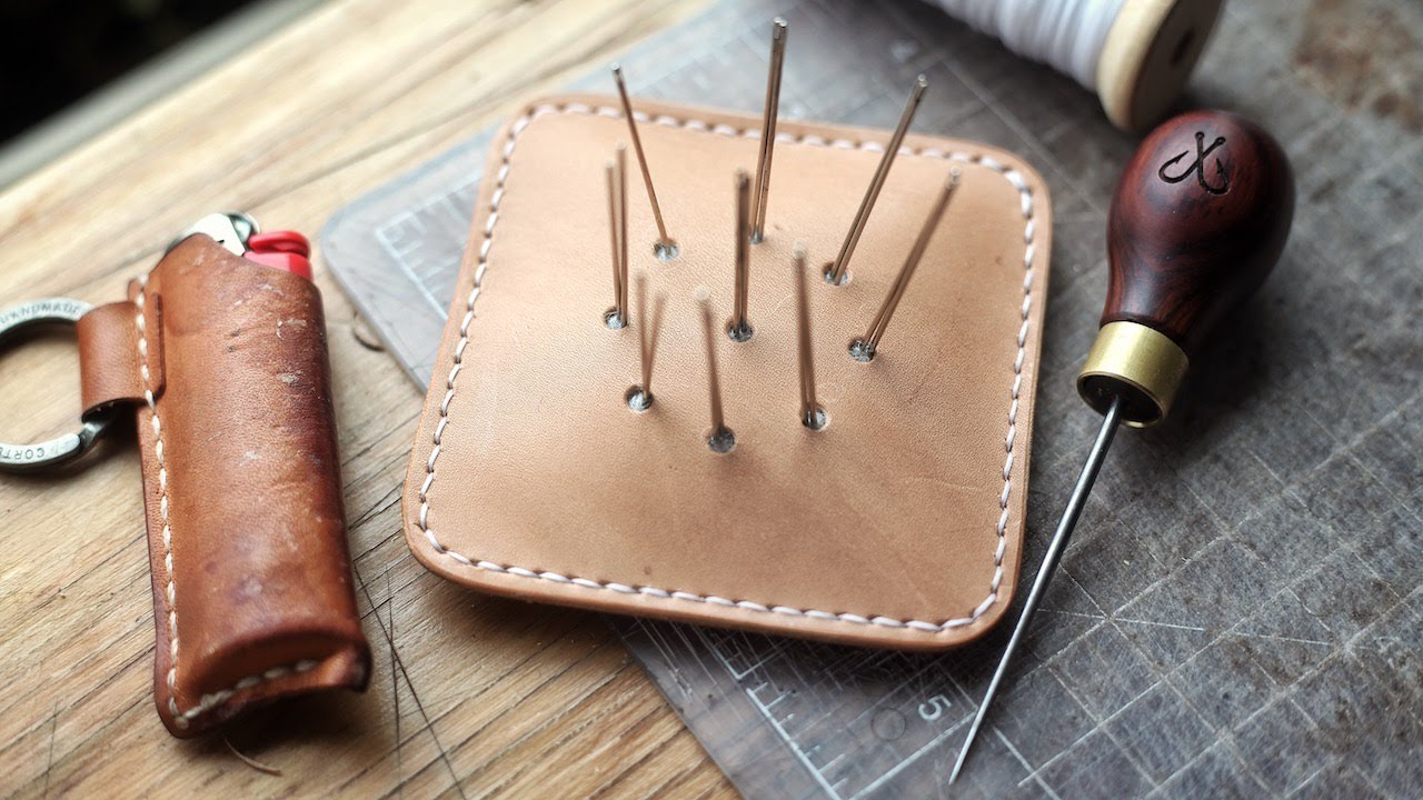 How To Make A Leather Pin Cushion Youtube
