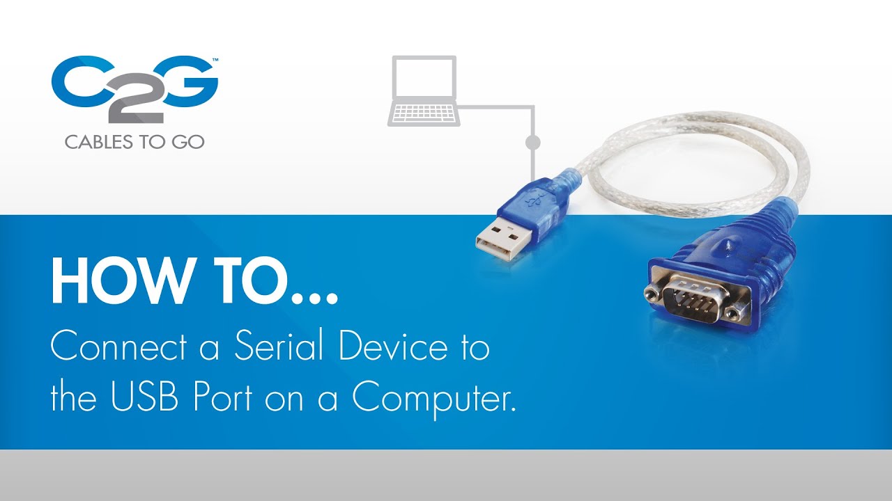 How To Connect A Serial Device Using Usb Youtube