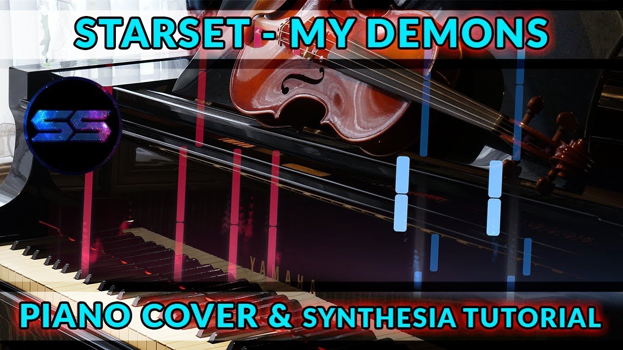 Starset My Demons Piano Cover Synthesia Tutorial Youtube