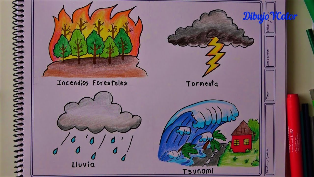 Dibujando Los Desastres Naturales Drawing Natural Disasters Youtube