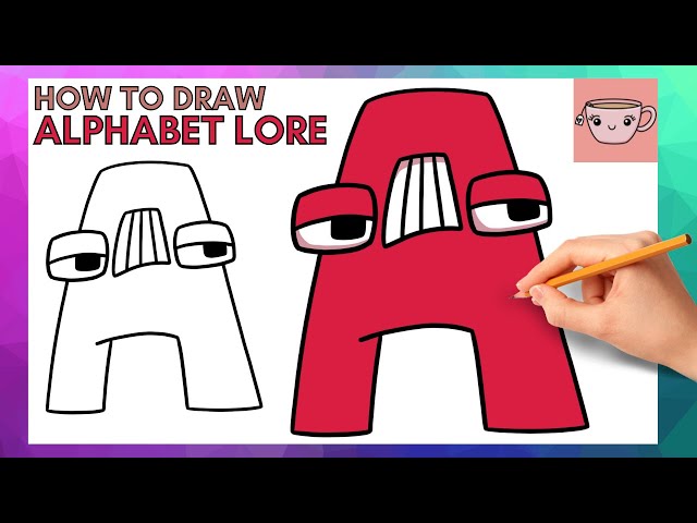 Easy Letters To Draw Alphabet Drawing For Kids With Lowercase Alphabet