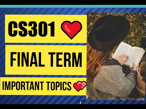 Cs301 Final Term Most Important Topics Youtube