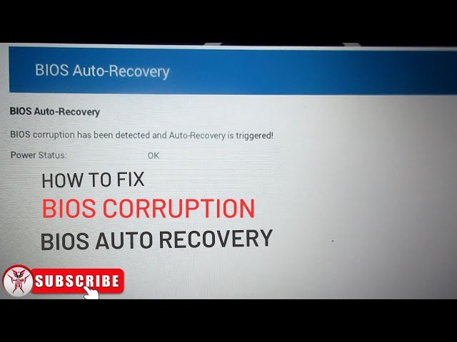 Bios Corruption Has Been Detected Quick Fix Solutions Tpa10