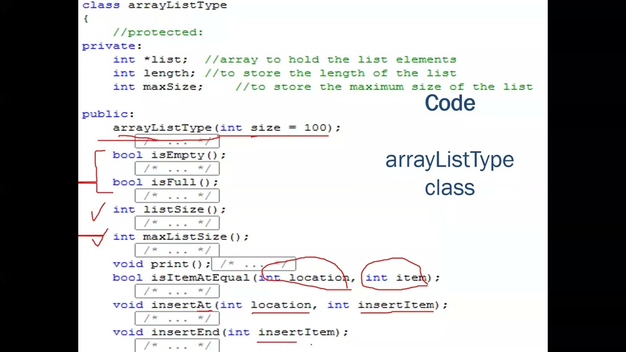 05 Array Based Lists 4 Youtube