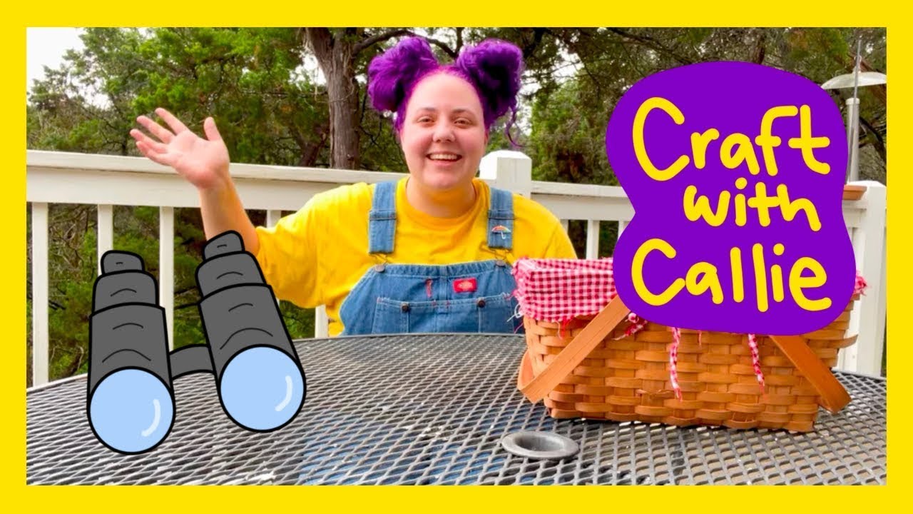 Callie Makes Binoculars Craft With Callie Educational Videos For