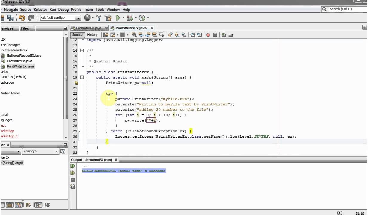 Java Io Printwriter Stream Youtube