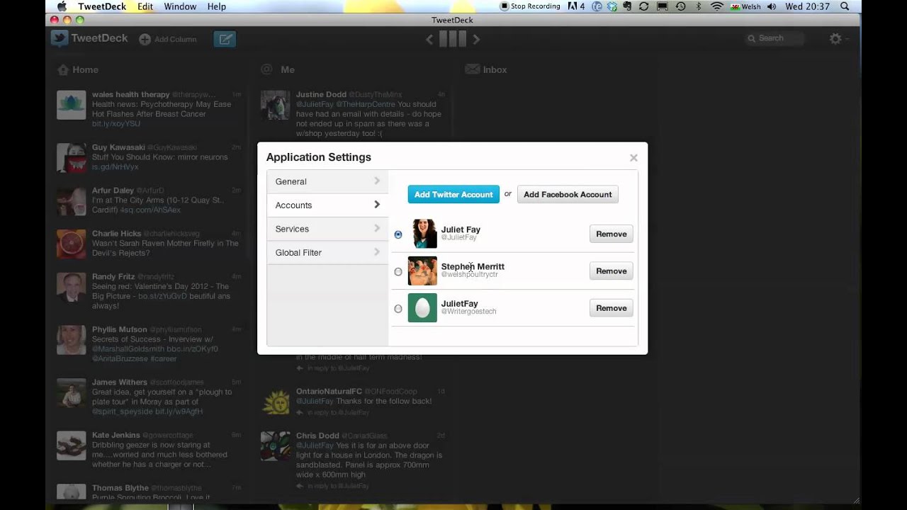 Add Multiple Twitter Accounts To New Tweetdeck Youtube