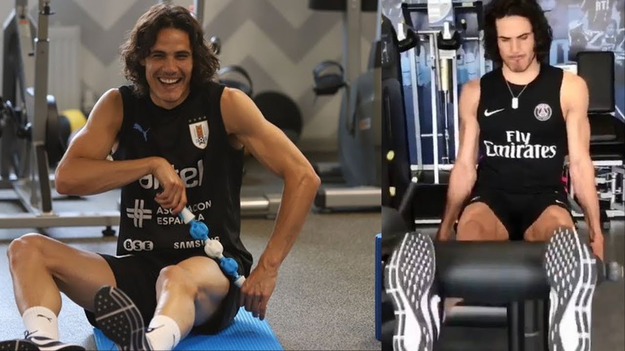 Cavani Training In The Gym Youtube