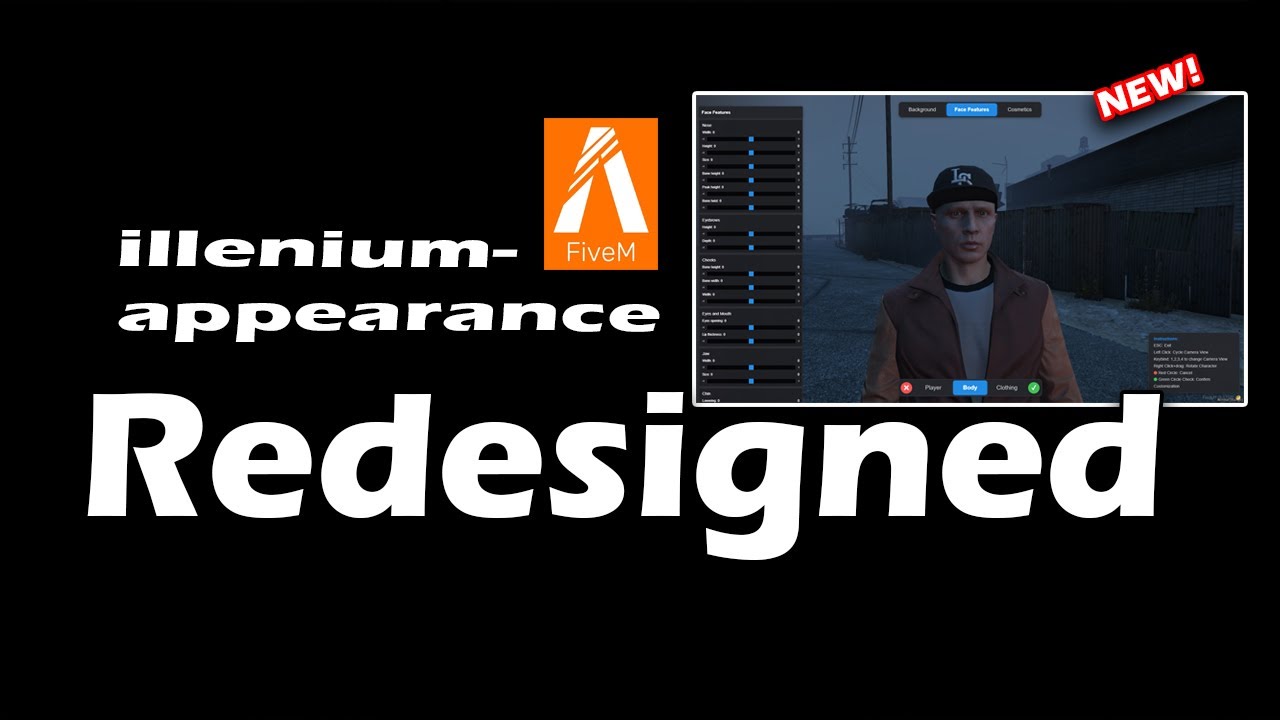 Illenium Appearance Redesign The Best Clothing Tool For Fivem Full