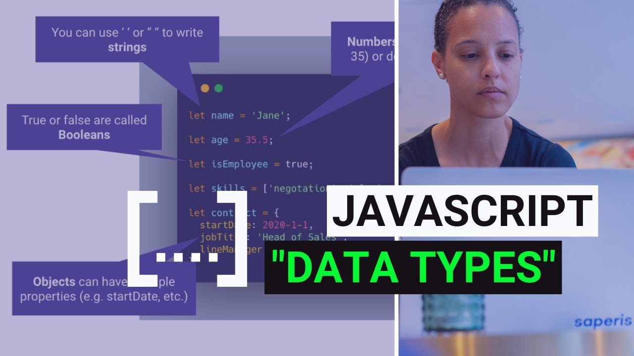 Javascript For Beginners Data Types Youtube