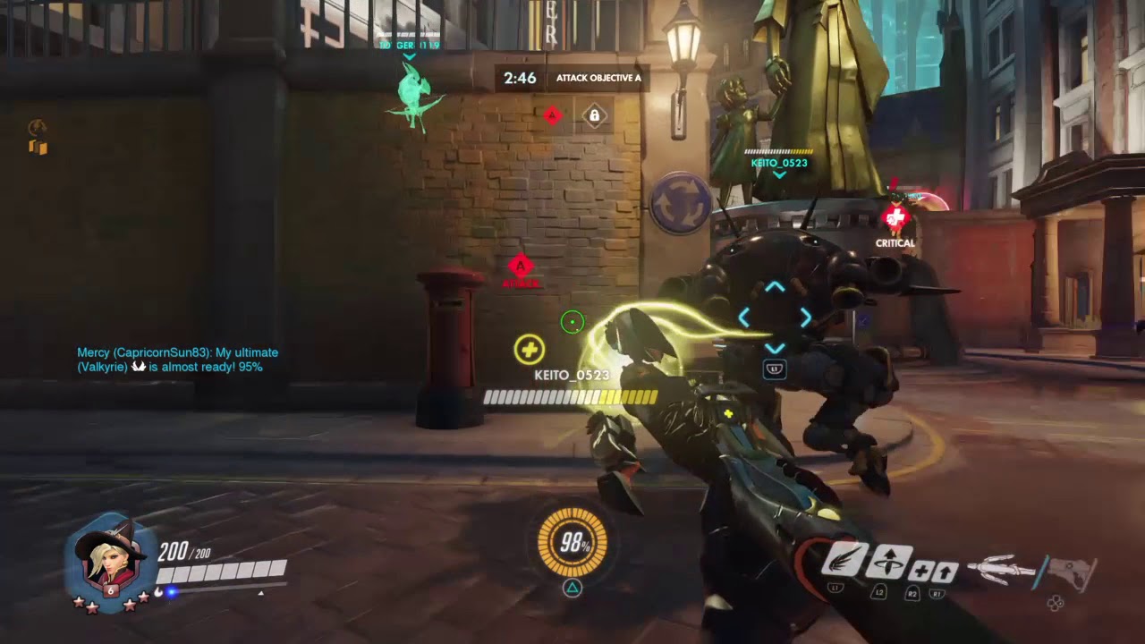 Overwatch Ps4 Mercy Gameplay Risky Rezzes P Youtube