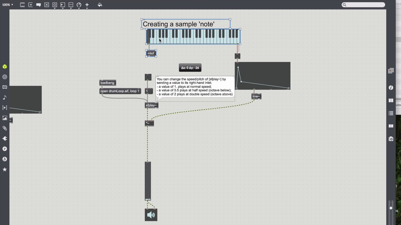 Max 7 Tutorials 6 3 Basic Sampling Simple Keyboard Sampler Using
