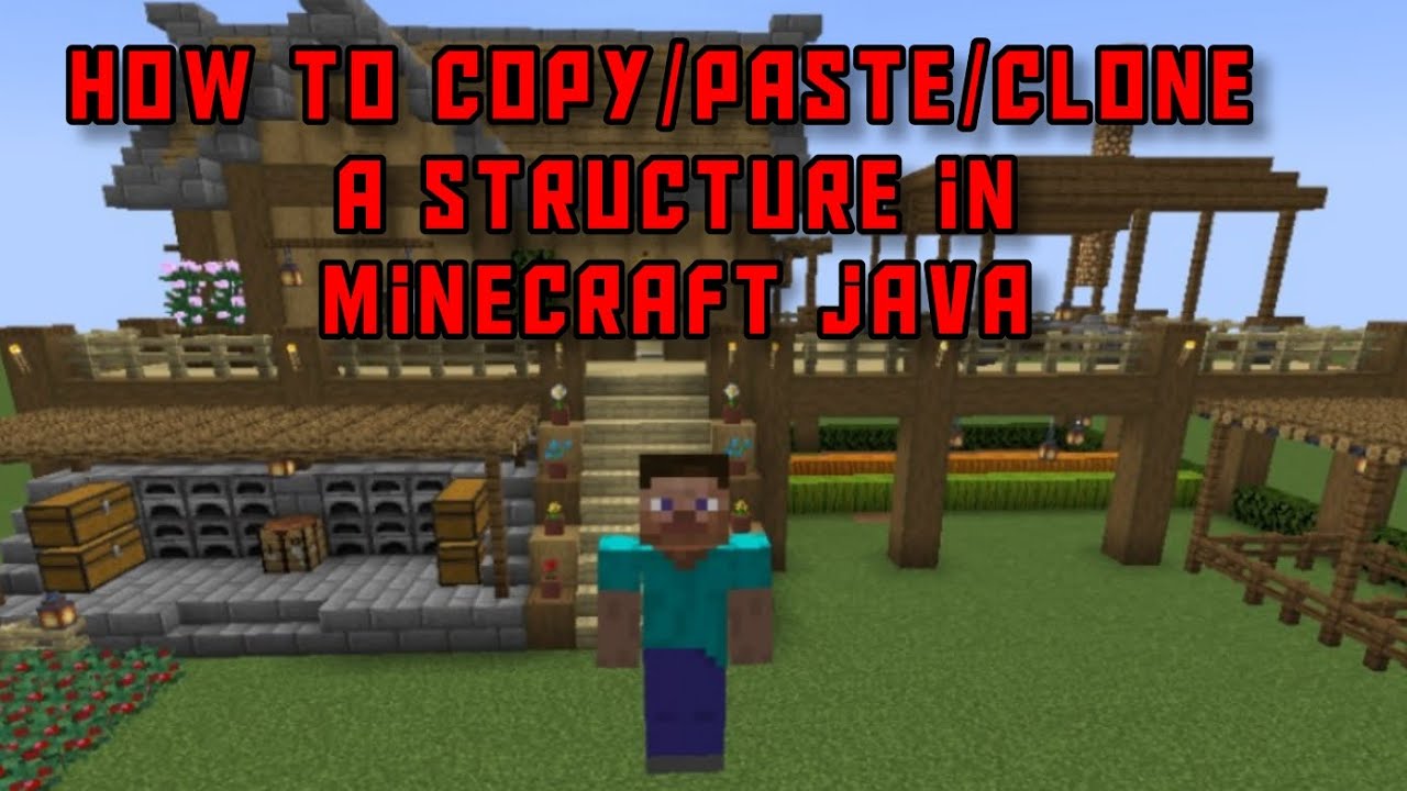 How To Copy Paste Clone A Structure Build In Minecraft Java ёяойёяойёяой Youtube