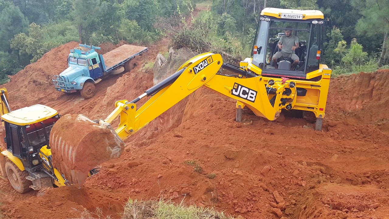 Backhoe Loader At Work Youtube