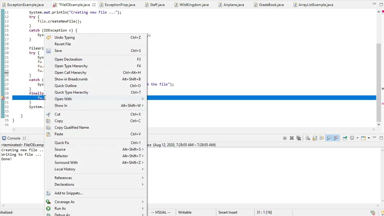File I O In Java Youtube