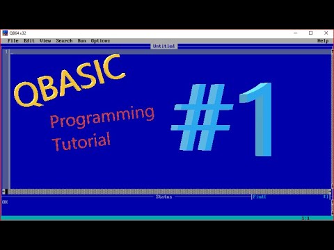 Qbasic Programming Language Qb64 Tutorial 1 Youtube
